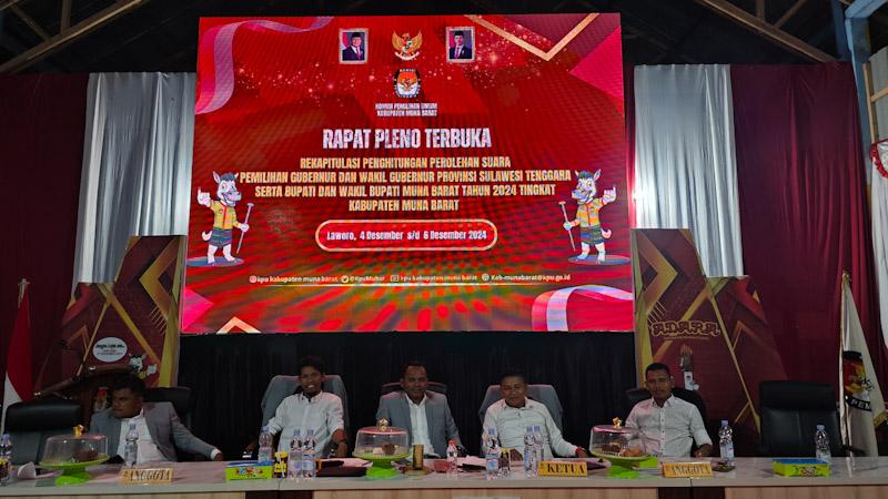 KPU Mubar Tetapkan Darwin-Ali Basa Pemenang Pilkada 2024 | Sultratop.com