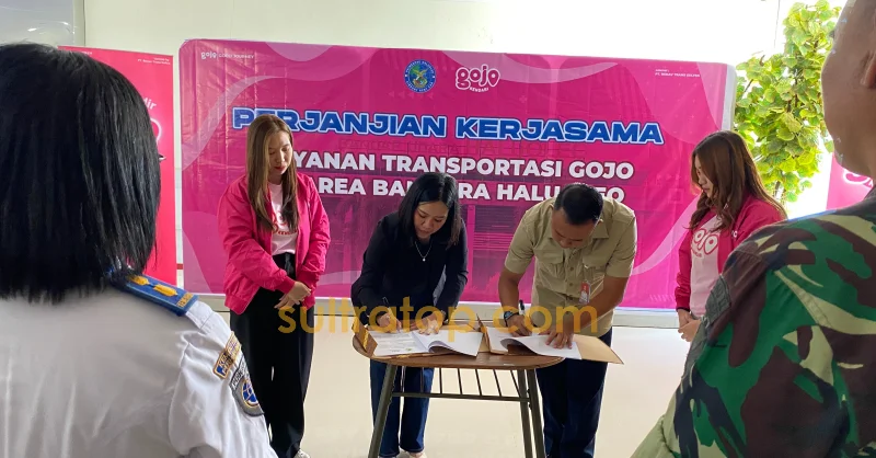 Gojo Resmi Masuk Bandara Haluoleo, Buka Akses Transportasi Digital bagi ...